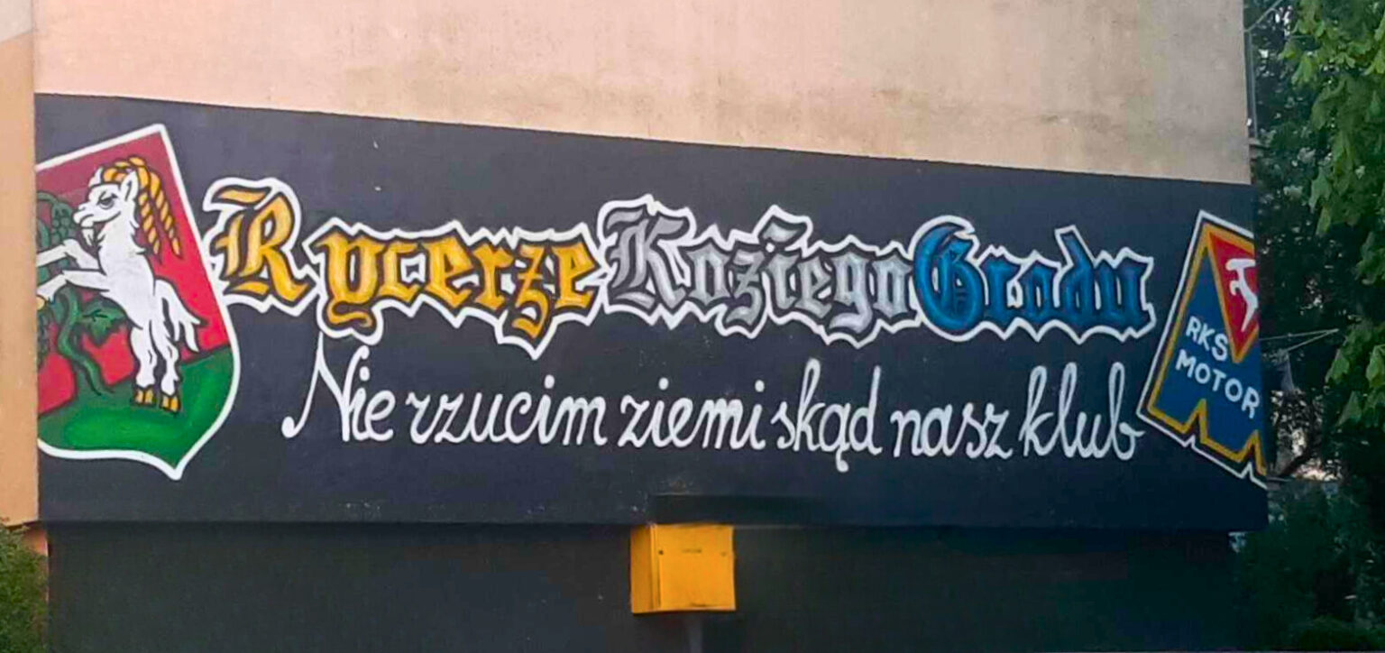 Mural Kibiców Motoru Lublin: Rycerze Koziego Grodu - GRAFFY.PL